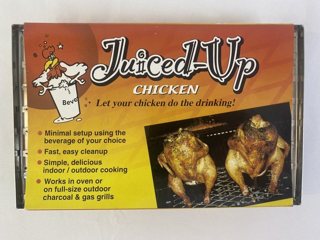 TC Cooker Cast Iron Metal Beer Can ChickCan Chicken Rack Oven or Grill ...