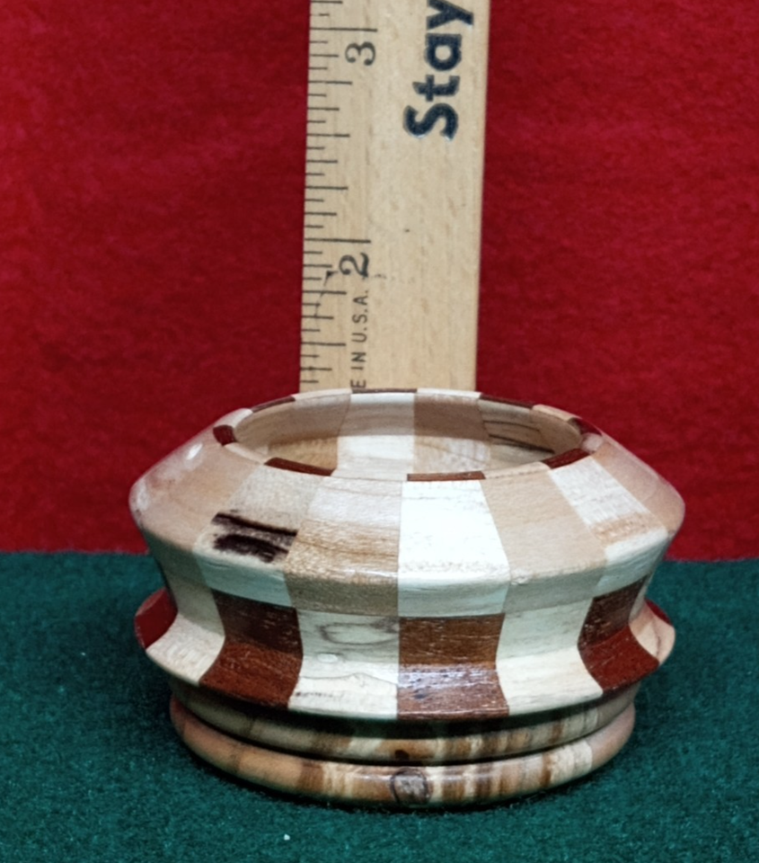 Lathe turned bowl in 2025, Cute segmented, 4 diff woods Poly finish by ...