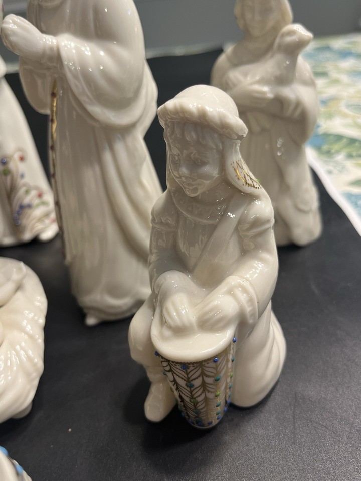 11pc Lenox Jeweled Nativity Set Jesus Mary Joseph Shepherd Wisemen ...