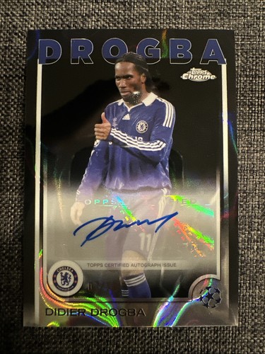 2024-25 Topps UEFA Chrome Didier Drogba Autograph Black /10 | eBay