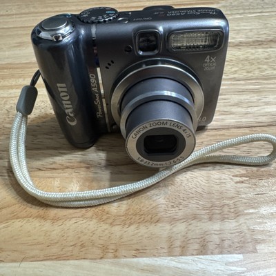Canon PowerShot A590 IS 8.0MP Gray Digital Camera + SD Card Tested ...