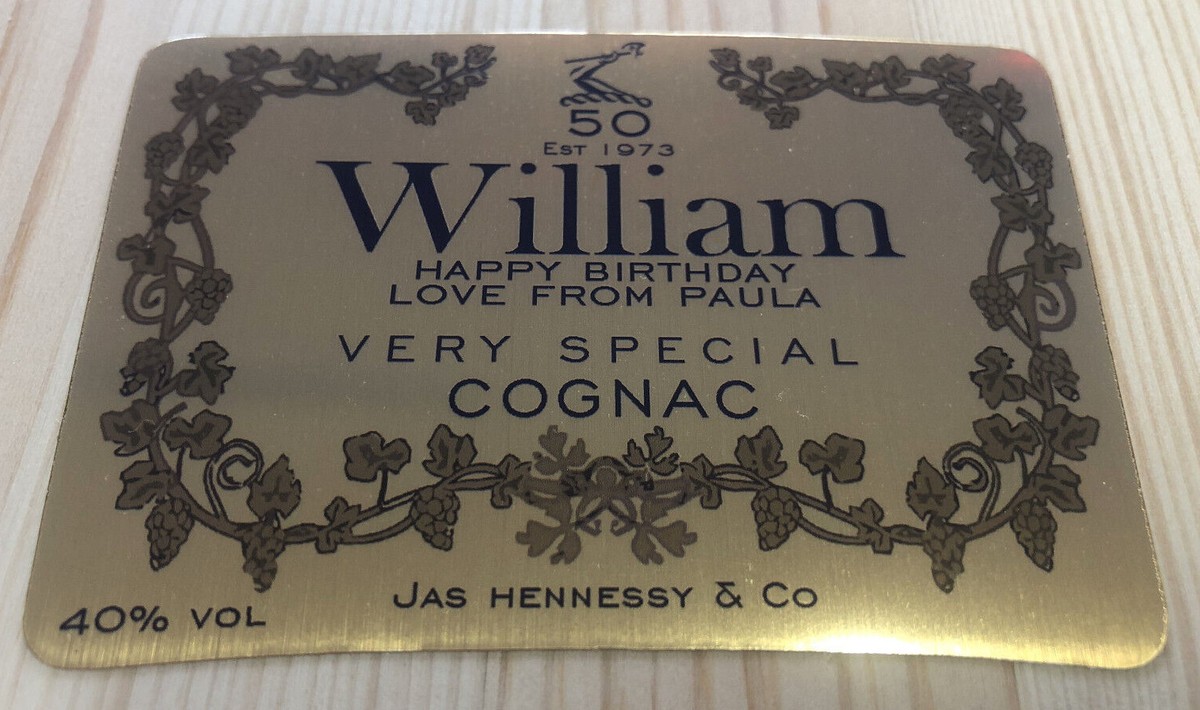 Hennessy Label Template Very Detailed Custom Hennessy Label Etsy