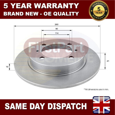 Fits Volvo V40 S40 Mitsubishi Space Star Carisma Firstpart Rear Brake ...