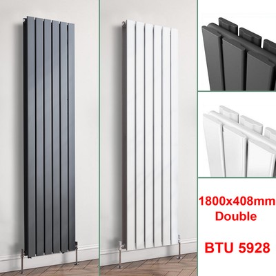 1800mm Vertical Designer Radiator Flat Panel White Anthracite Tall ...
