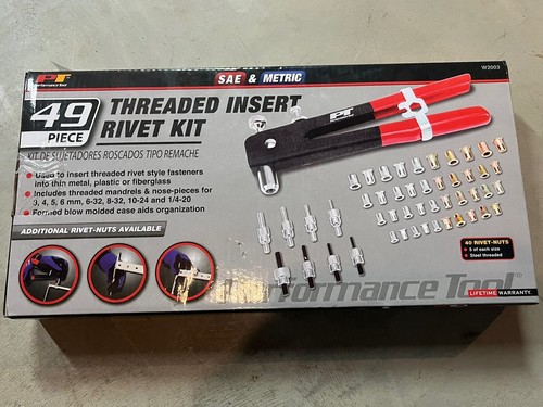 Performance Tool Threaded Insert Rivet Tool Kit SEA | eBay