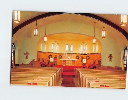 Postcard Interior Holy Trinity Lutheran Church Wilmington Delaware USA ...