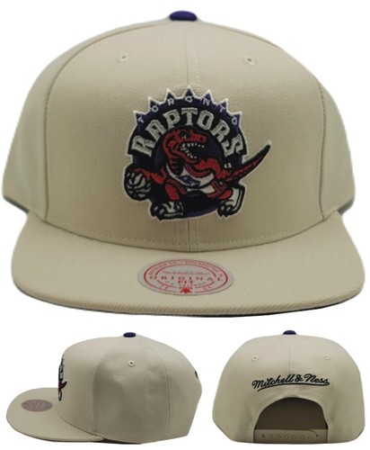 Toronto Raptors New Mitchell & Ness Cream Beige Purple Red Era Snapback ...