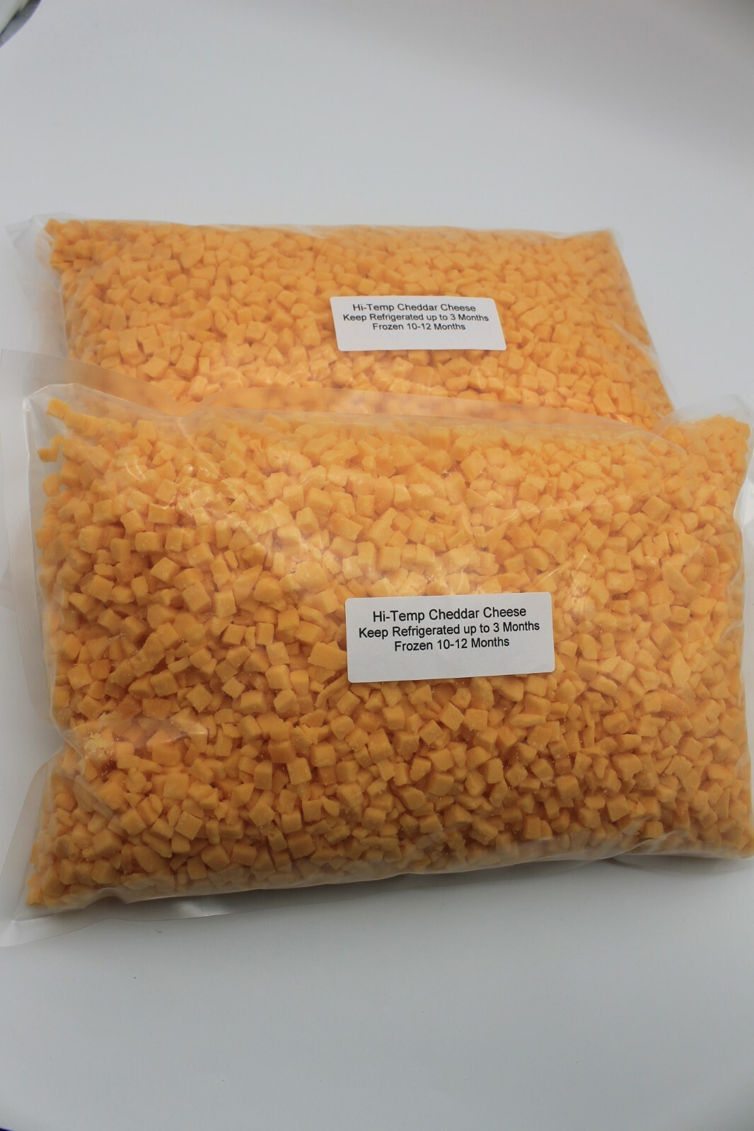 5 lb & 2.5 ¼” Diced High Temp Cheese Cheddar-Pepper Jack-Mozzarella ...