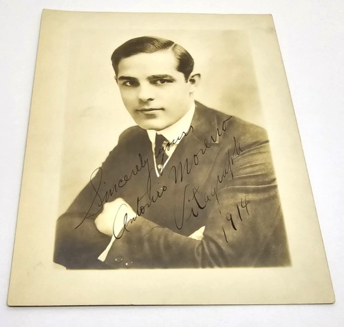 Antonio Moreno Vintage 1914 Signed Photograph Vitagraph RARE | eBay