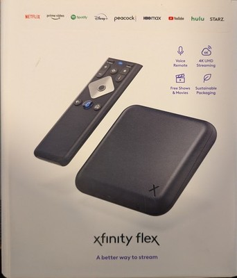 Xfinity Flex 4K Ultra HD Streaming TV Box with Voice Remote – Brand New ...