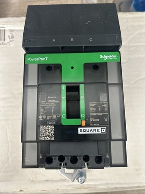 PowerPact I-Line BG100 BGA36100 Square D 100A 3-Pole Circuit Breaker | eBay