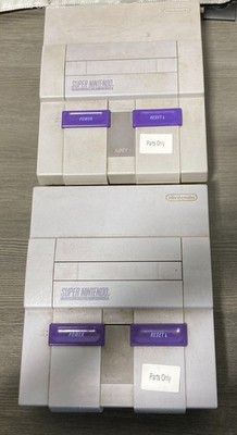 Lot of 2 Super Nintendo Entertainment Systems, Parts Only | eBay