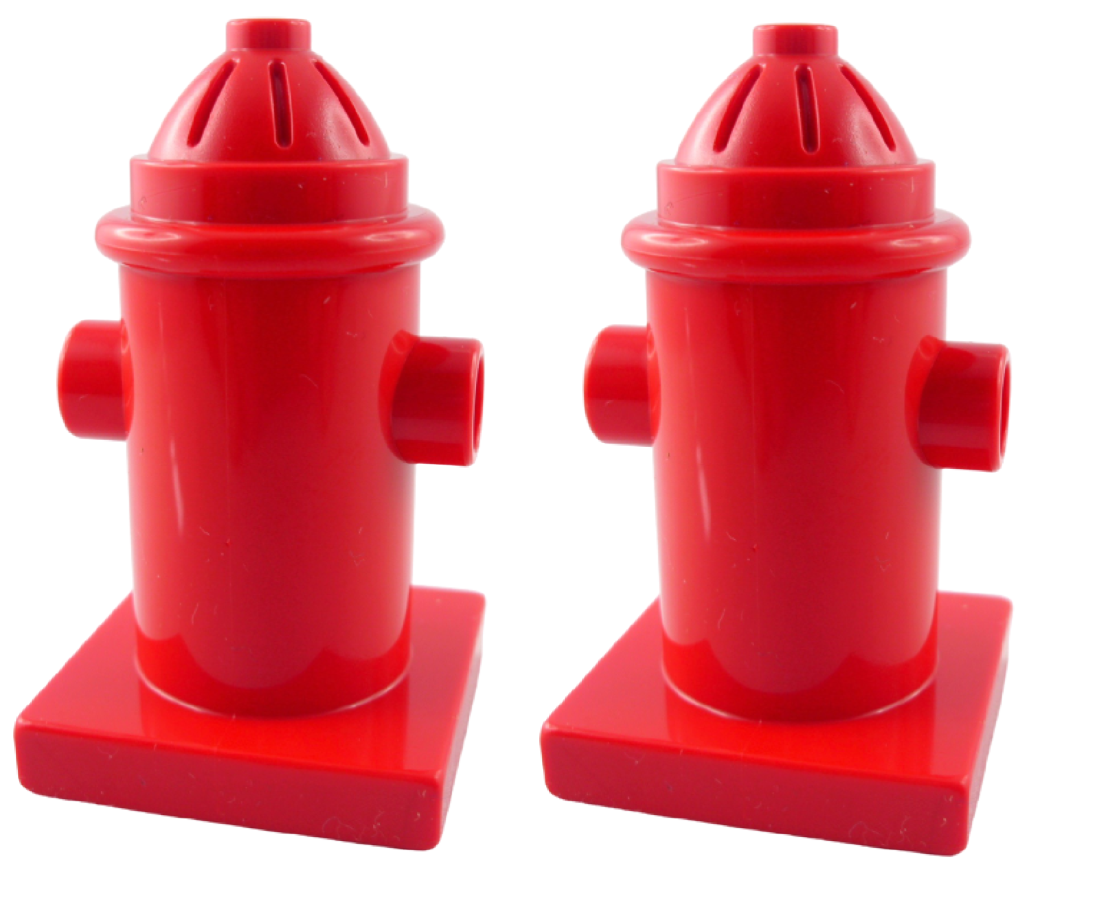 Lego Duplo 2 Stück Hydrant in rot Hydranten 6414 Stadt Feuerwehr ...