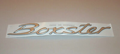 GENUINE PORSCHE 987 BOXSTER ( 986 ) REAR BADGE EMBLEM SILVER NEW | eBay
