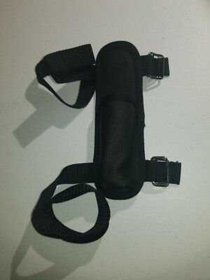 Strap on Arm Leg Pepper Spray Mace Flashlight Tool Holder New Black | eBay