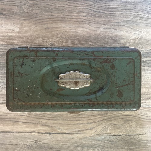 Vintage Union Utility Chest Metal Tackle Box | eBay