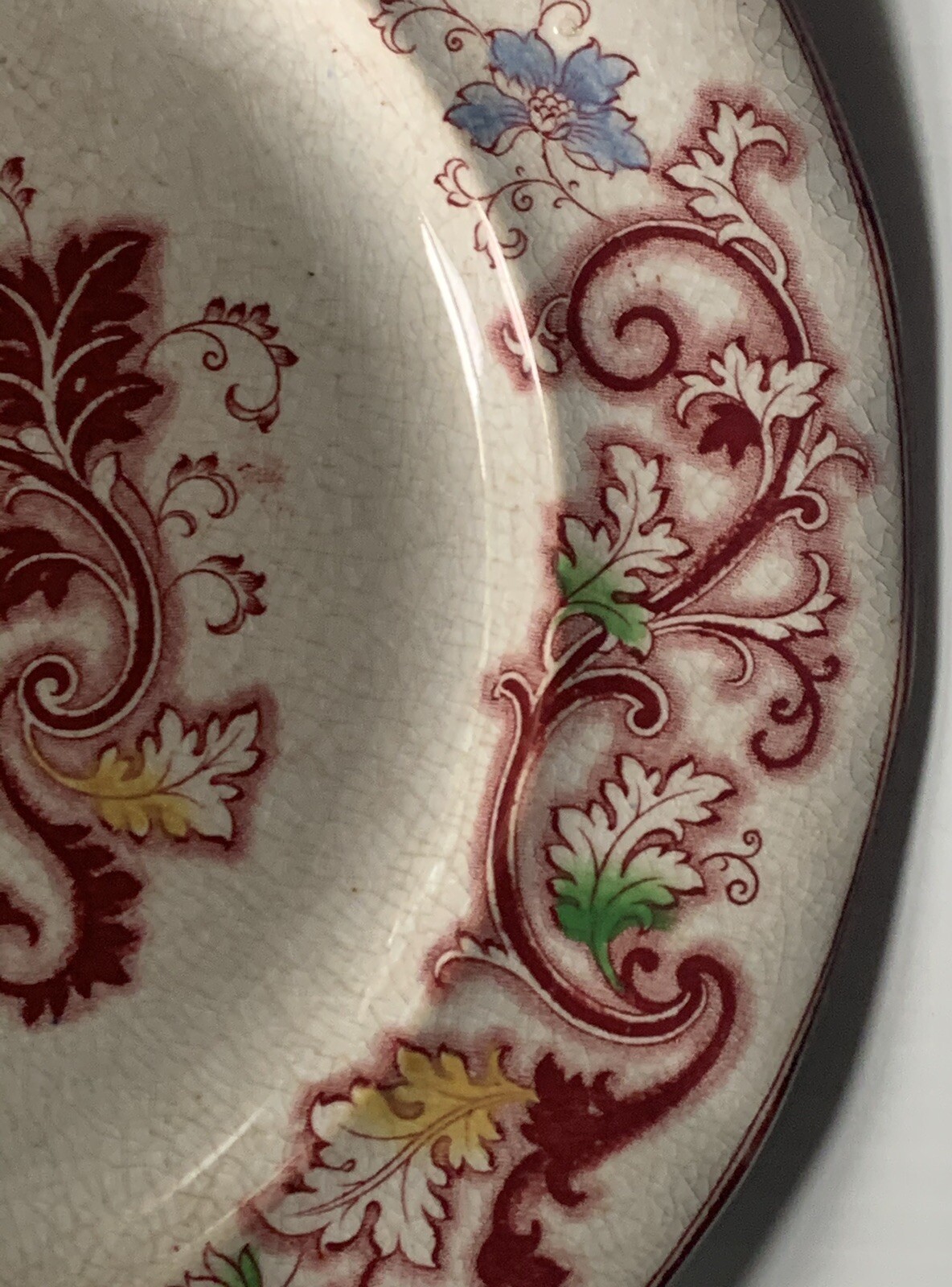 1845 - 1858 FRANCIS MORLEY AURORA MULBERRY PEARLWARE TRANSFERWARE PLATE ...