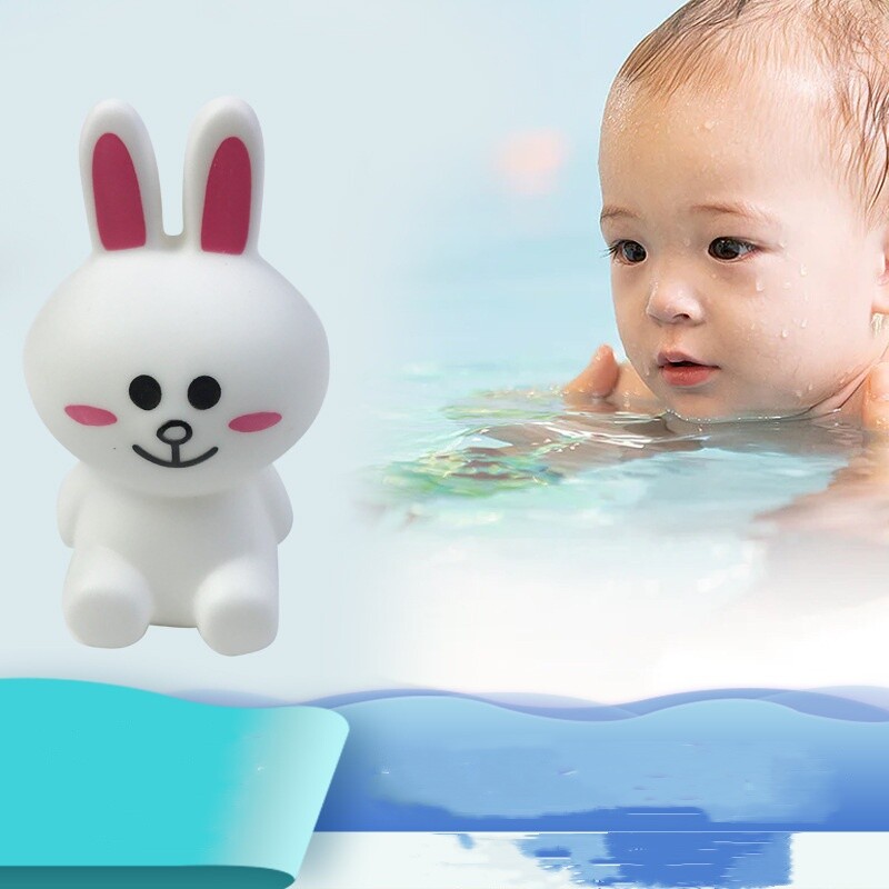 Desktop Decoration Mini White Rabbit Bath Toy Baby Shower Cake Sweet ...