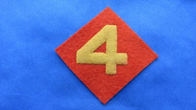 ORIGINAL USMC 4TH DIV PATCH-WOOL FELT ON WOOL FELT | eBay