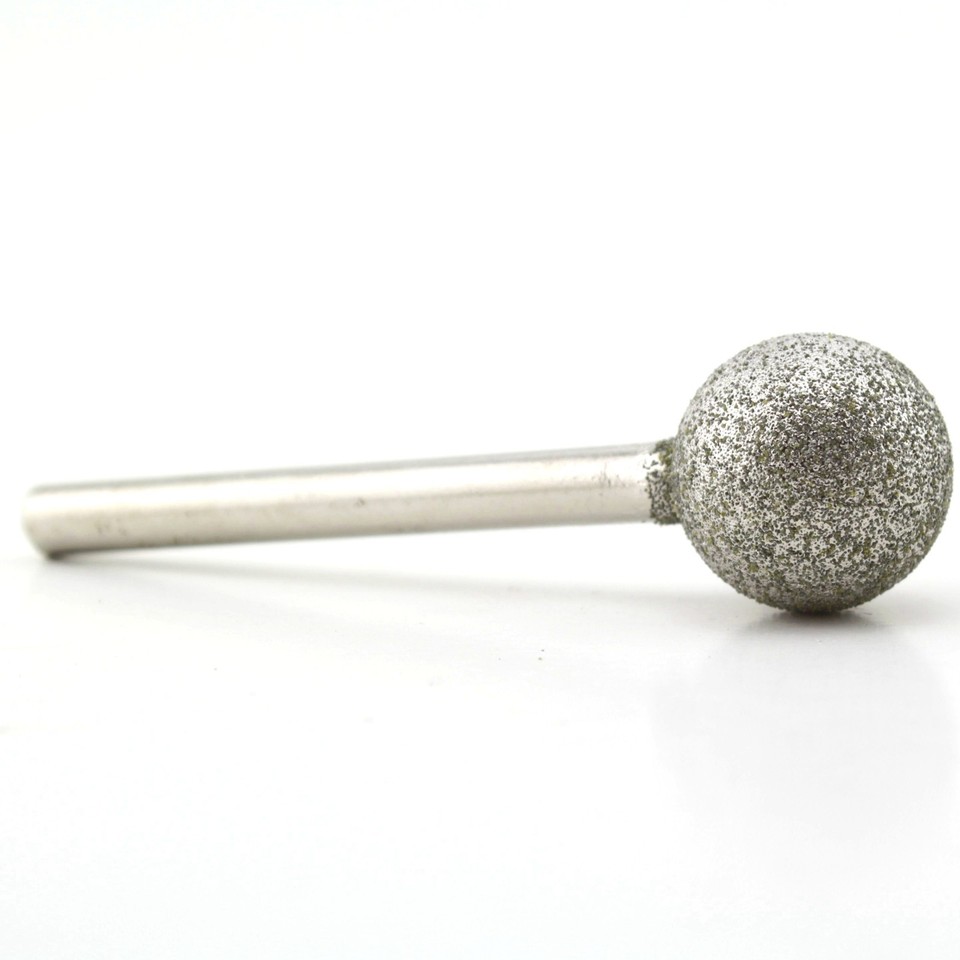 Round Ball 20mm 3/4" Diamond Coated Spherical Head Mounted Point ...