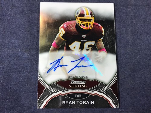 H4-68 FOOTBALL CARD - RYAN TORAIN REDSKINS - AUTOGRAPHED - 2011 BOWMAN ...