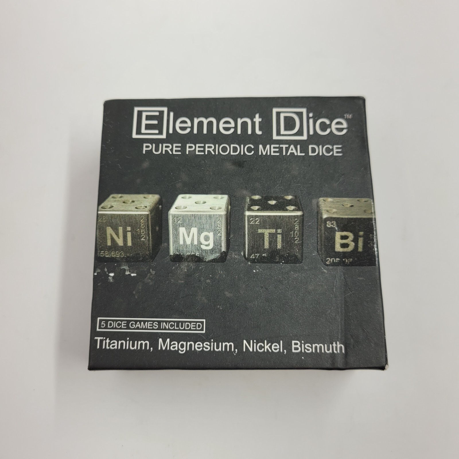 Element Dice Set of 4 - Titanium, Magnesium, Nickel, Bismuth | eBay