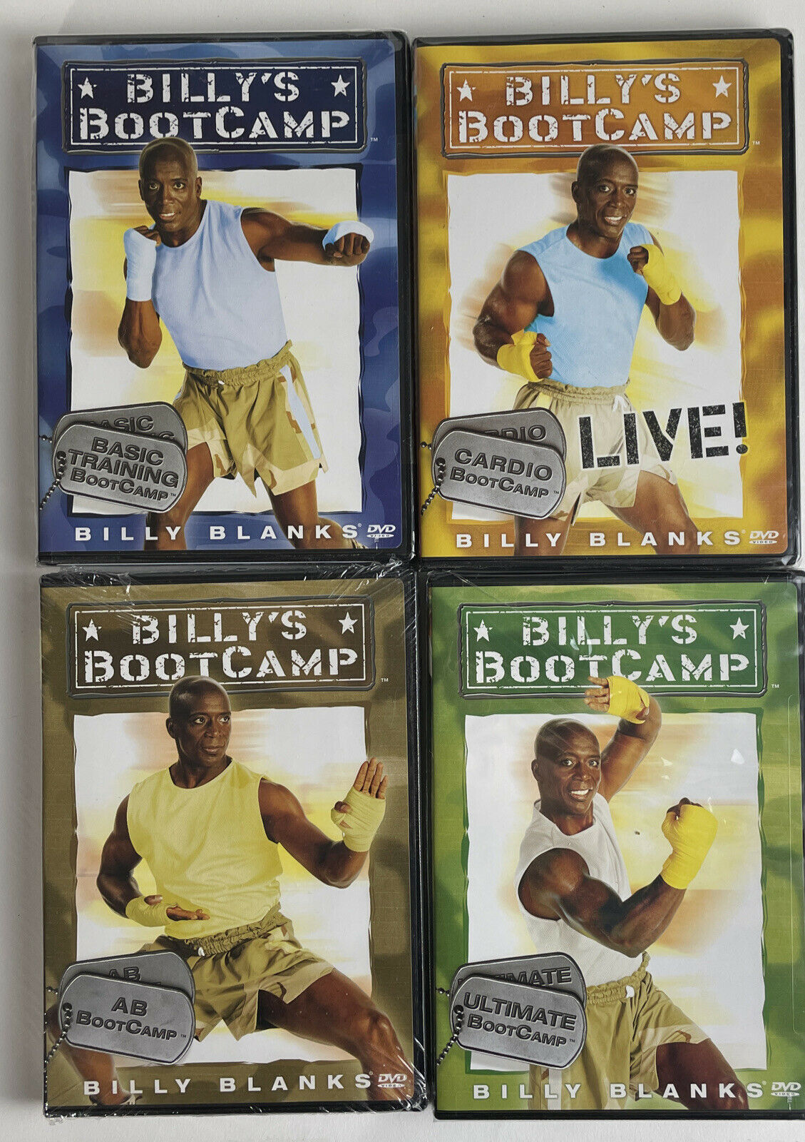 Lot of 4 Billy's Bootcamp Tae Bo Basic Training DVD Billy Blanks 3 Sealed 18713504562| eBay