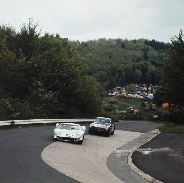 Terry Drury Terry Sanger Ford GT40 Sports Car 1968 Racing Old Photo | eBay