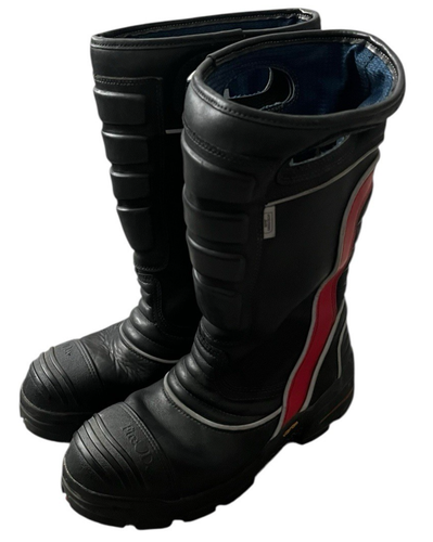 Fire-Dex FDXL200 Red Leather Structural Firefighting Boots , Size 11 ...