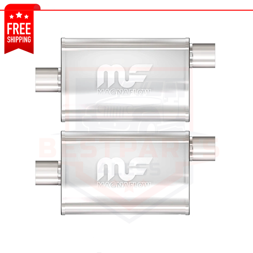 MagnaFlow 11229 4" X 9" Oval Center/Offset Straight Through Mufflers ...