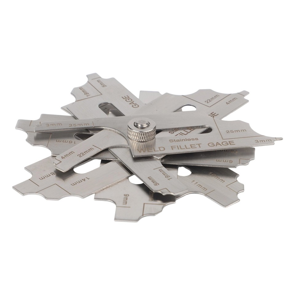 7 Piece Gauge Set Fillet Weld Gauge Welding Inspection Metric Measuring ...