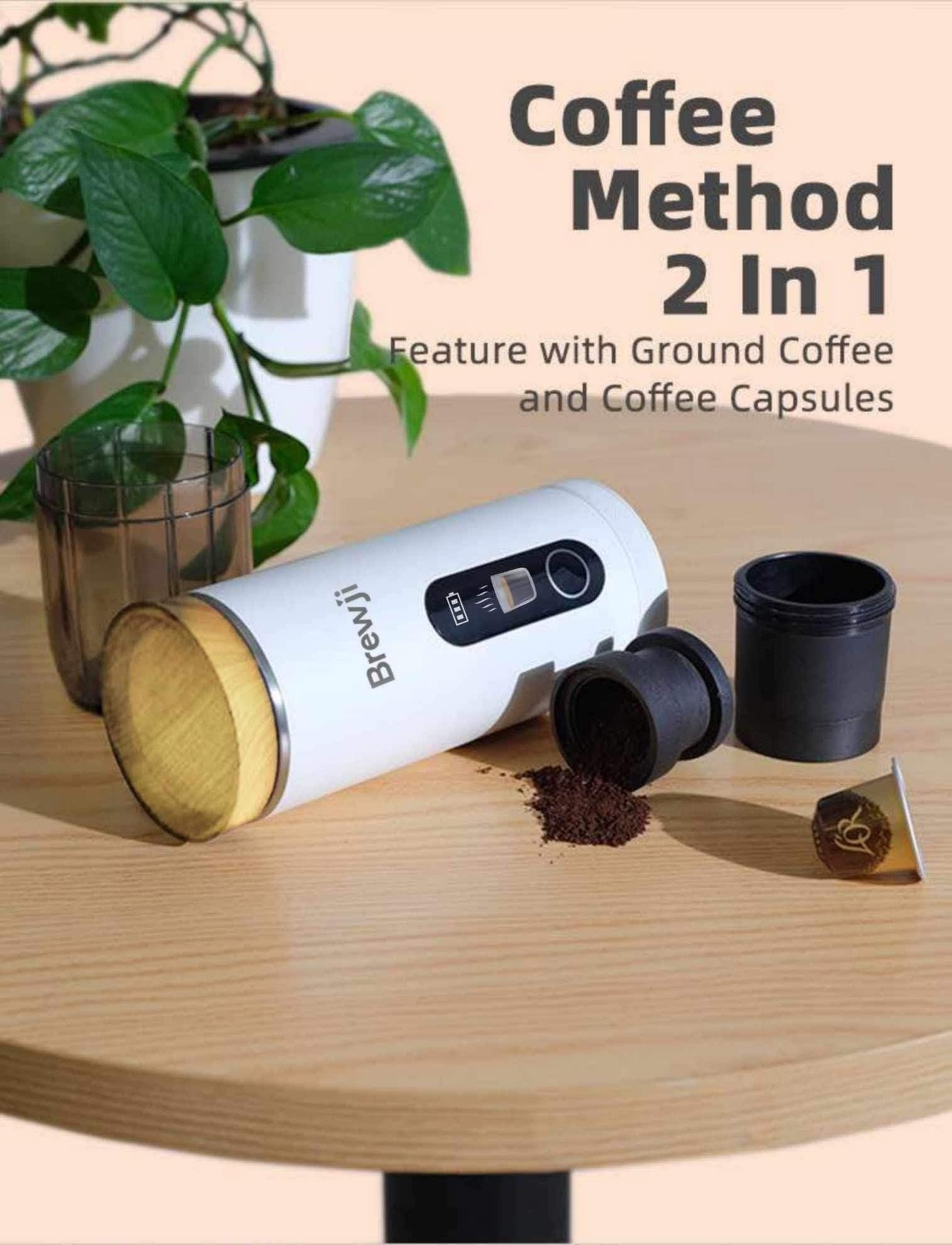 Portable Self-Heating Espresso Machine and Coffee Maker Including Milk ...