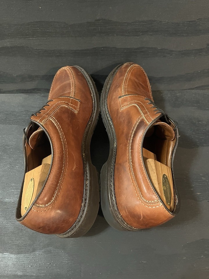 Allen Edmonds Wilbert Moc Toe Oxfords Mens Size 11 Brown Leather Dress ...
