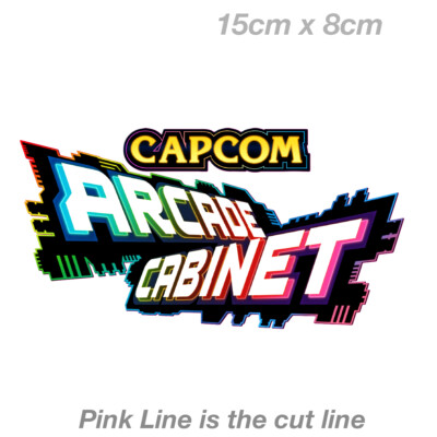 CAPCOM ARCADE Cabinet Logo Arcade Retro Gaming Decal Vinyl Sticker ...