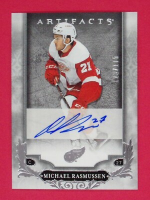 2018-19 Artifacts Michael Rasmussen 123/175 Rookie Autograph #X Red ...