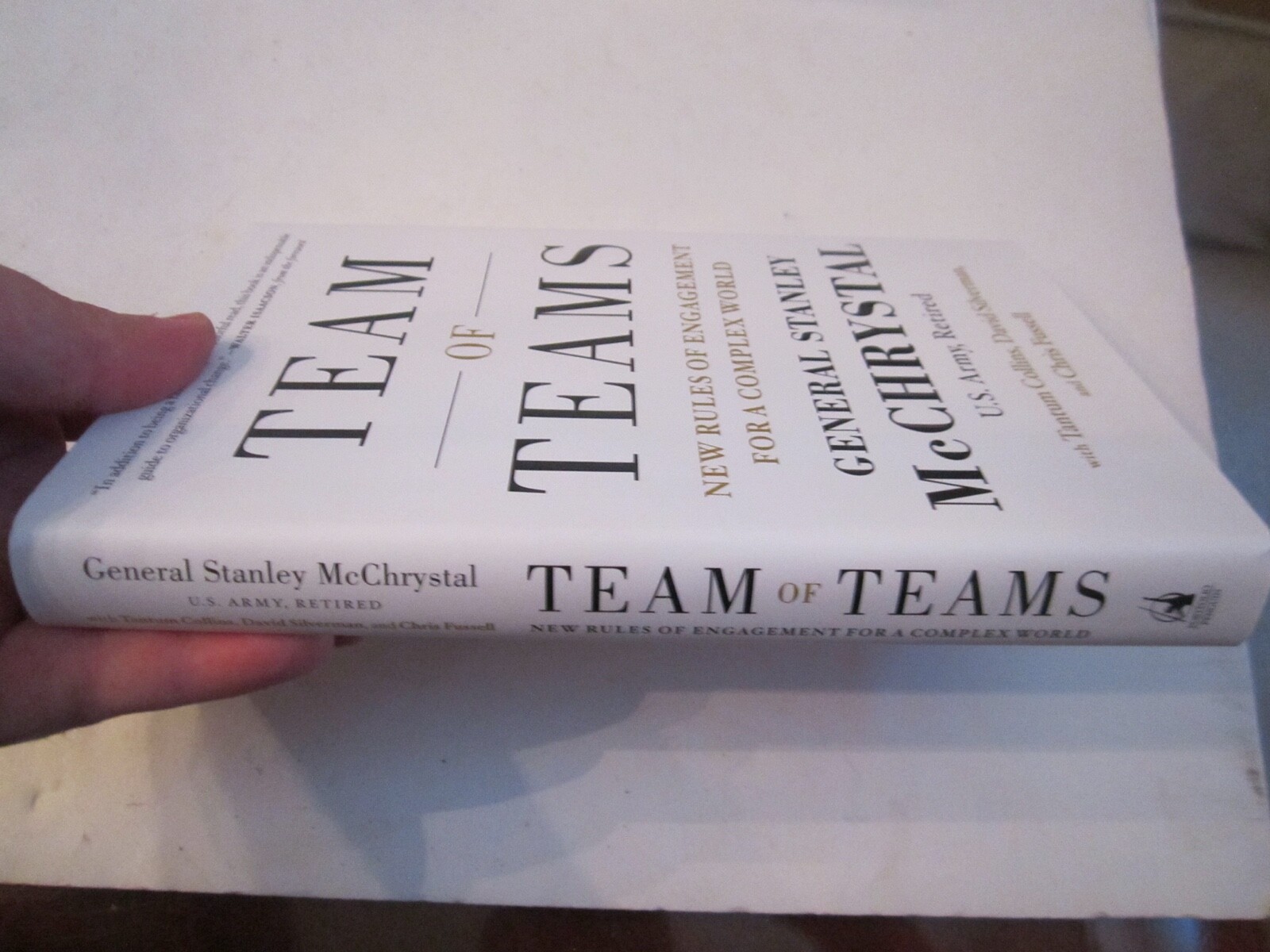 TEAM OF TEAMS BOOK BY GENERAL STANLEY McCHRYSTAL - AUTOGRAPHED | eBay