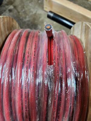 25 ft) 6 AWG TelcoFlex II KS24194 L2 Power Cable Red Stranded Conductor ...