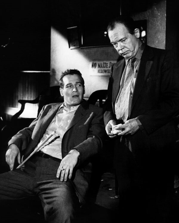 The Hustler 1961 Paul Newman pool cue as Fast Eddie Myron McCormick ...