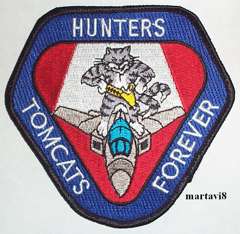 US. Navy F-14 Tomcat `VFA-201 HUNTERS` Cloth Badge / Patch (F14-13) | eBay