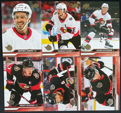 Ottawa Senators 2023-24 Upper Deck Series One (6) Card Base Team Set | eBay