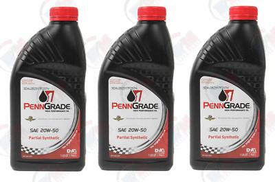BRAD PENN Grade 1 Racing 20W50 Semi-Synthetic Penn GRADE Engine Oil (3 ...