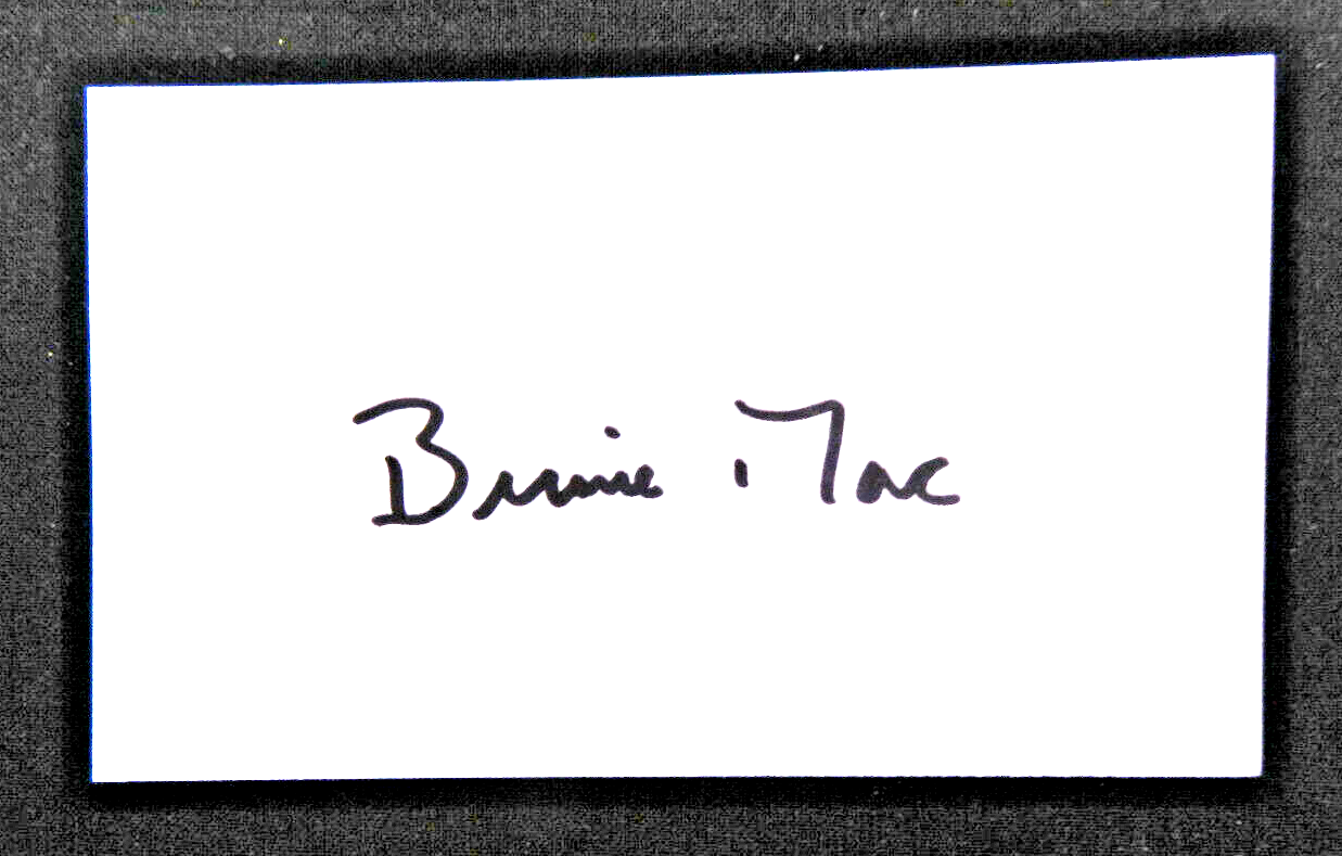 Bernie Mac Signed Autograph Index Card | eBay
