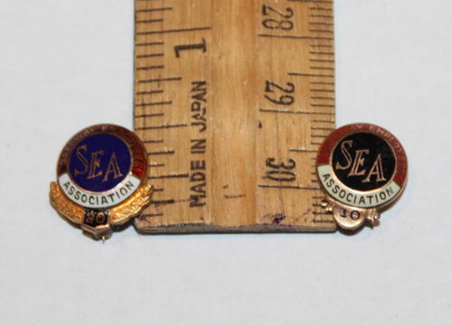 2 VTG Safeway Employees' Association SEA service pins 10 & 20 years ...