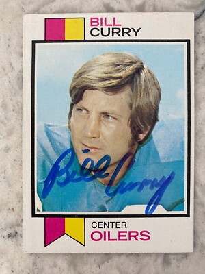 Bill Curry signed HOUSTON OILERS card 1973 Topps | eBay