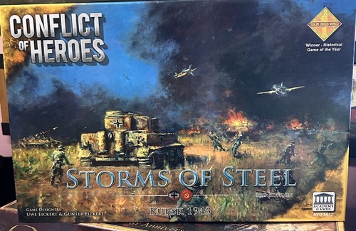 CONFLICT OF HEROES~STORMS OF STEEL~KURSK 1943~ BOARD GAME~TACTICAL WAR ...