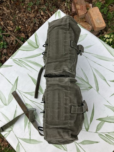 British Army 58 Pattern Kidney Pouches Set Pair Olive Drab Webbing Bags ...