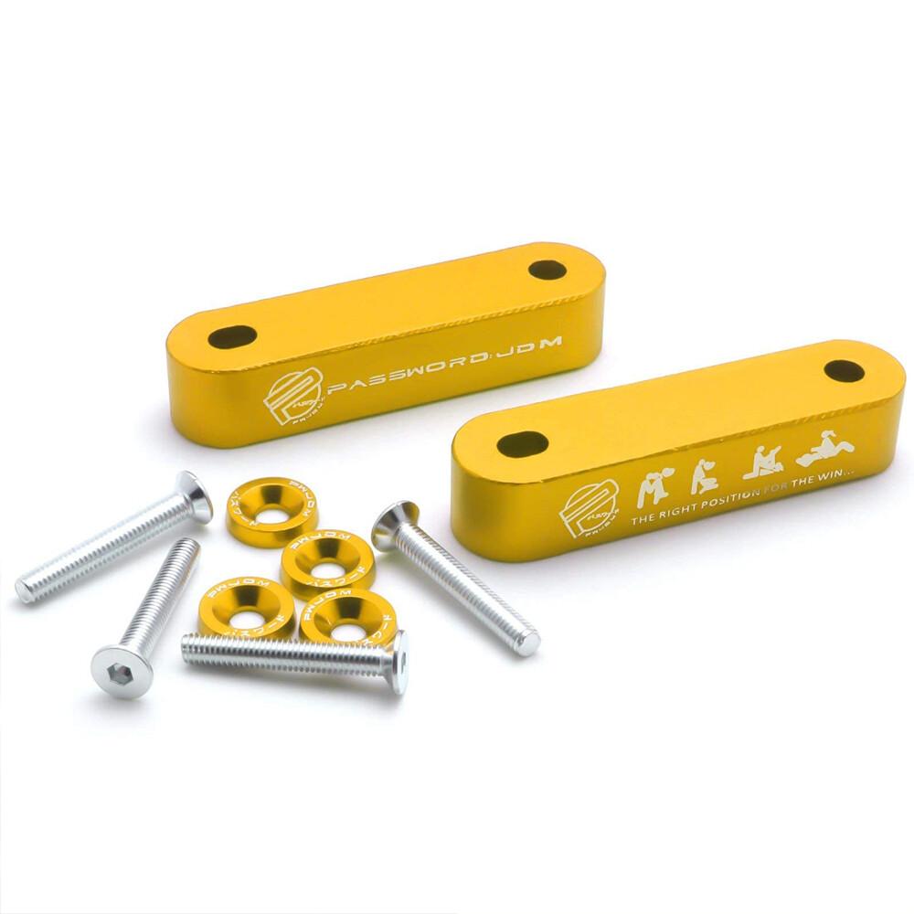 JDM Aluminum Billet Hood Vent Spacer Riser Kit For Honda Civic Acura ...