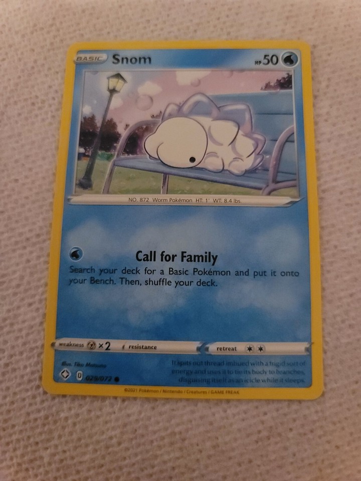 Pokemon card 029/072 Snom hp50 2 card | eBay