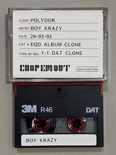 Boy Krazy DAT Master Recording Digital Audio Tape Cassette Ultra Rare ...