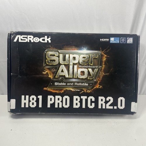ASRock H81 Pro BTC R2.0 Intel Motherboard. New, Open Box. 4717677323368 ...